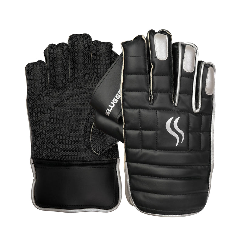 SLUGGER Corporate Cricket Wicket Keeping Gloves (Levlon & Leather mate ...